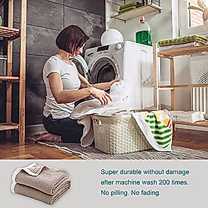 SE SOFTEXLY Muslin Throw Blanket, 100% Cotton Blankets for Adults and Baby, 4-Layer Soft Breathable Bed Throw Blankets All Season,King Size Blanket (90"x102", Coffee)