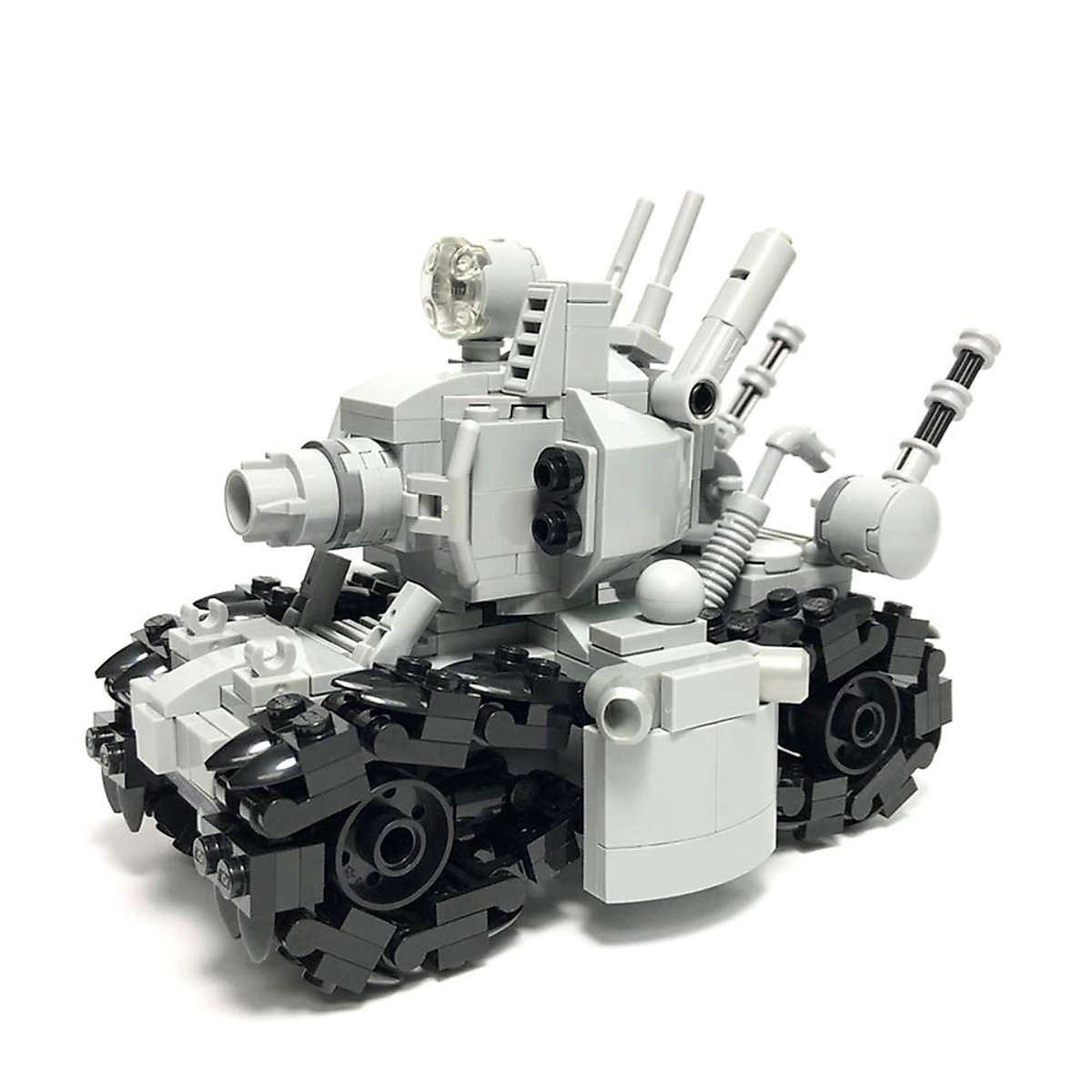 Super Vehicle 001 Metal Slug Tank Building Toy, Famous Game Model,Creative Gift for Kids Age 12+,Cute Collectible Assemble Toys(356 PCS)