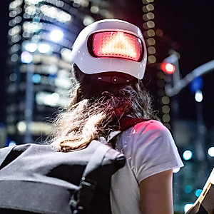 Lumos Matrix Smart Bike Helmet | Animated LED Display | Front and Back Turn Signals| Skateboard, Scooter, Road Bicycle Helmet for Adults: Men, Women (Without MIPS)
