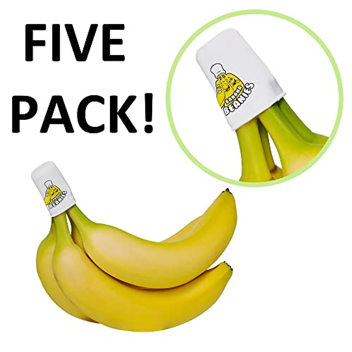 Banana Beanie Banana Saver Cap For Preservation Silicone Cover For Banana Keep Bananas Fresh Stem Cover 5 PACK