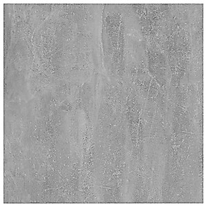 WIFESE Floating Shelves 4 pcs 15.7"x15.7" Simplistic Bookshelf Board Living Room Wall Shelves Bedroom Wall Storage Floating Bathroom Shelving Concrete Gray Quality Engineered Wood