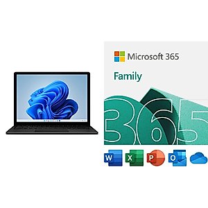 Microsoft Surface Laptop 4 13.5” Touch-Screen – Intel Core i7-16GB - 512GB Solid State Drive (Latest Model) - Matte Black 365 Family | 15-Month Subscription | PC/Mac Download
