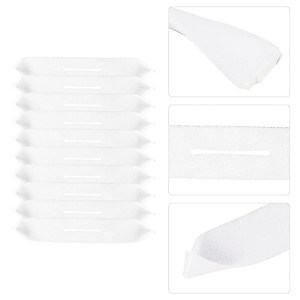 Uonlytech 50pcs Foam Padded for Hangers Clothing Hanger Sleeve Clothing Protectors Sponge Cases Shoulder Hanger Covers for Hanging Dresses Sweaters Suits White
