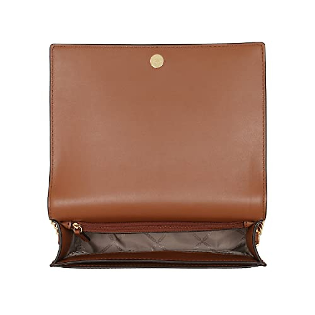 Michael Kors Jet Set Large Logo Crossbody (Brown)