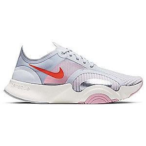 Nike SuperRep Go Womens Running Trainers CJ0860 Sneakers Shoes (US 7 Football Grey Bright Crimson 006)