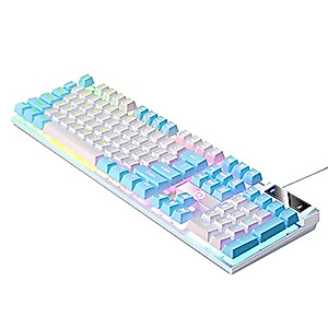 Keyboard K500 Wired Keyboard Backlight Mechanical Feel Color Matching 104 Keys Computer E-Sports Gaming Keyboard for Desktop PC Keyboard Computer Peripherals