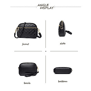 FSD.WG Women's Leather Crossbody Bag Lightweight Shoulder Bag and Stylish Clutch Bag Large Capacity Durable Gift for Ladies