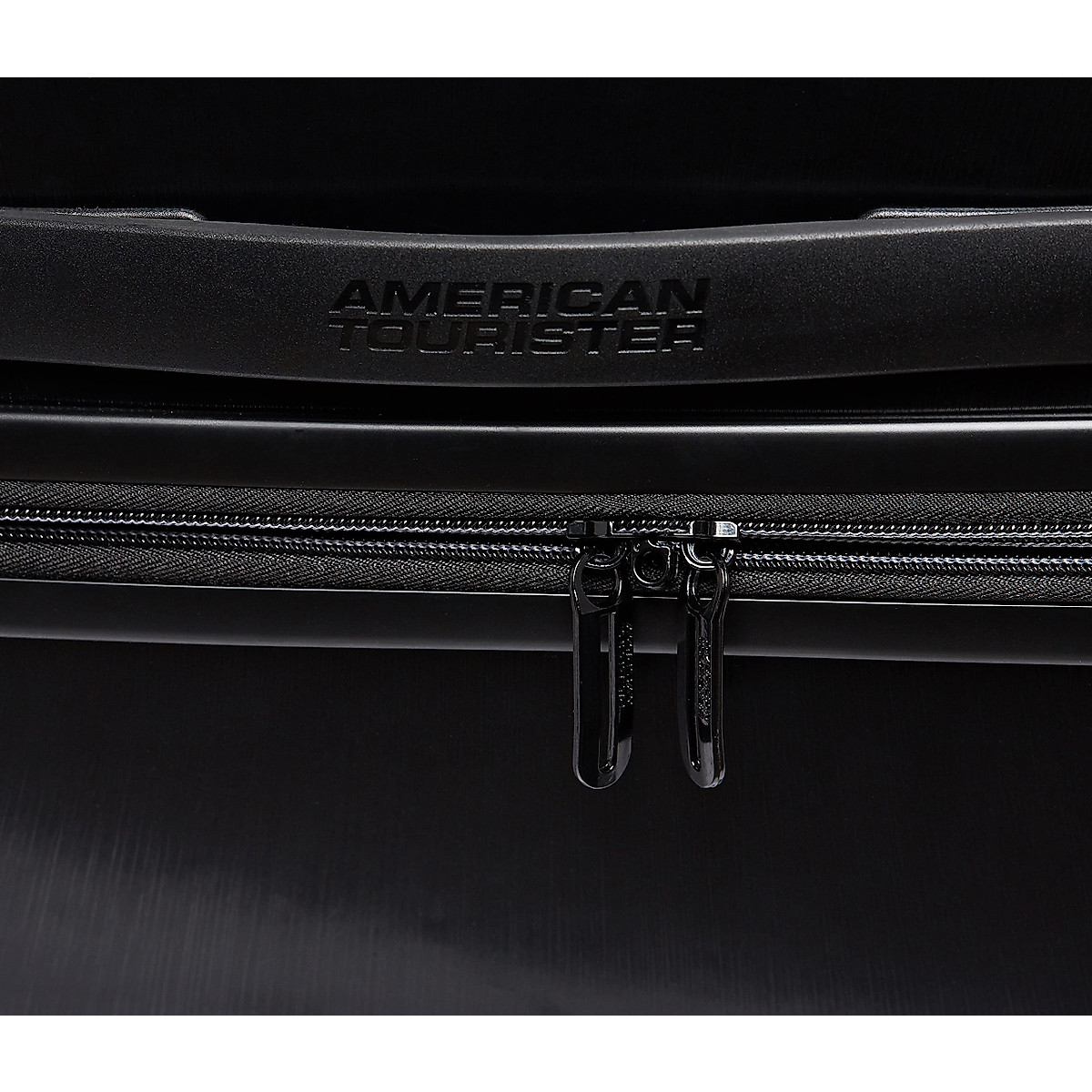 American Tourister Stratum XLT Expandable Hardside Luggage with Spinner Wheels, Jet Black, Checked-Large 28-Inch