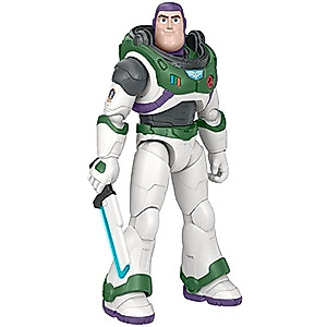 Mattel Lightyear Toys, Talking Buzz Lightyear 12 Inch Action Figure with Motion, Light and Sound, Laser Blade Action