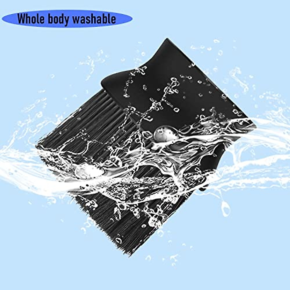 Grafken Car Long Hair Wide Handle Brushes Auto Interior Detail Cleaning Dust Removal Brush for Car Interior, Air Vents, Dashboard, Emblems, Scratch Free, black