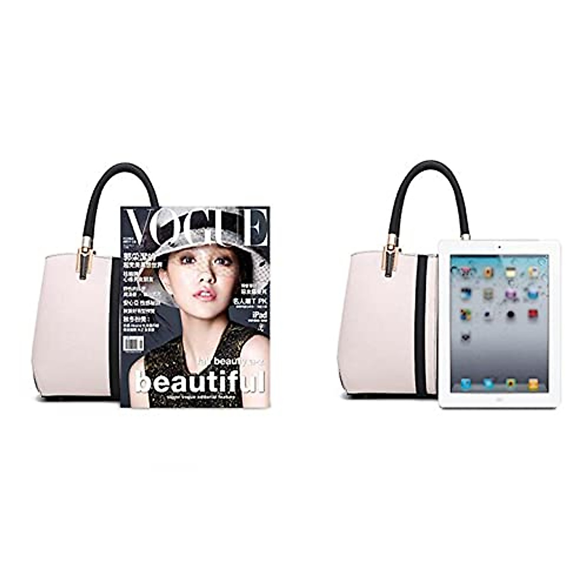 SMALLBLUER Women Soft Patent Leather Handbags Ladies Shoulder Evening Crossbody Bags Trendy Hobo Totes Clutches-Orange