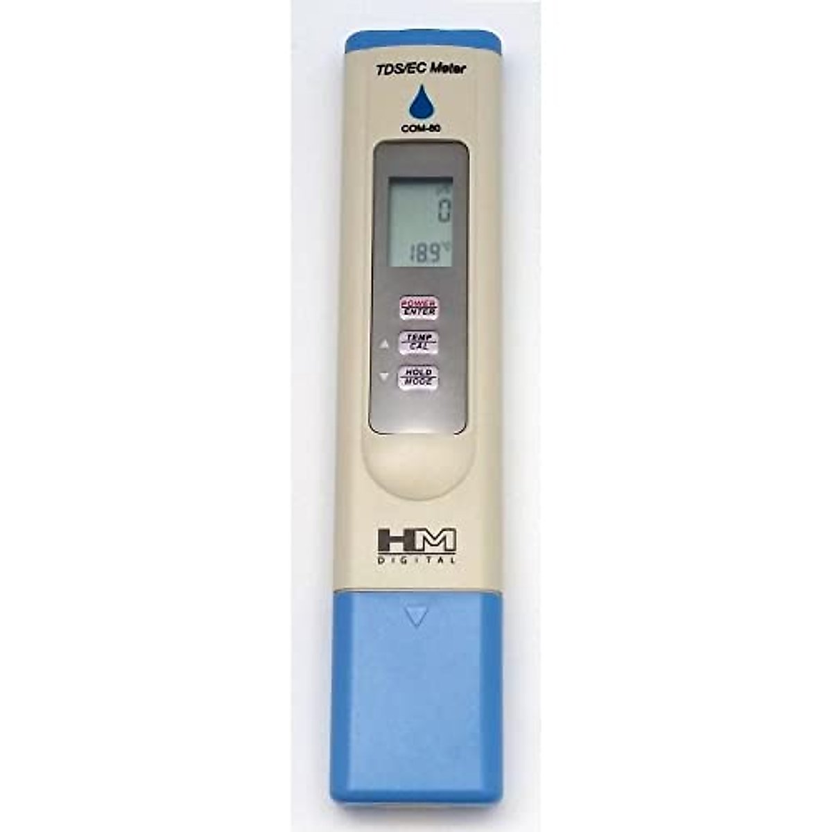 HM Digital EC/TDS HydroTester Model COM-80 HM Digital Water Resistant Ec/TDS Meter w/Temperature in C/F Hydrotester (Model COM-80)