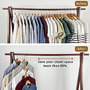 100 Piece Clothes Hanger Connector Hooks Hanger Extender Clips Space Saving Cascading Hanger Hooks Plastic Mini Closet Hanger Organizer for Clothes Hangers Or Organizer Closets