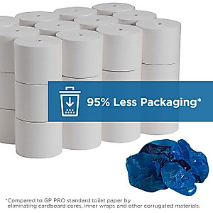 COMPACT® CORELESS 2-PLY RECYCLED TOILET PAPER BY GP PRO (GEORGIA-PACIFIC), 36 ROLLS PER PACKAGE
