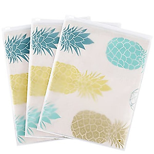 Green Nexus Packaging Bags, 50 PCS Travel Storaging Space Saver Bags, 10x13 Inches Clear Frosted Zipper Plastic Bags for Clothing, T-Shirt, Toys, Shoe, Dress, Documents with Vent Hole, 3.9 Mil