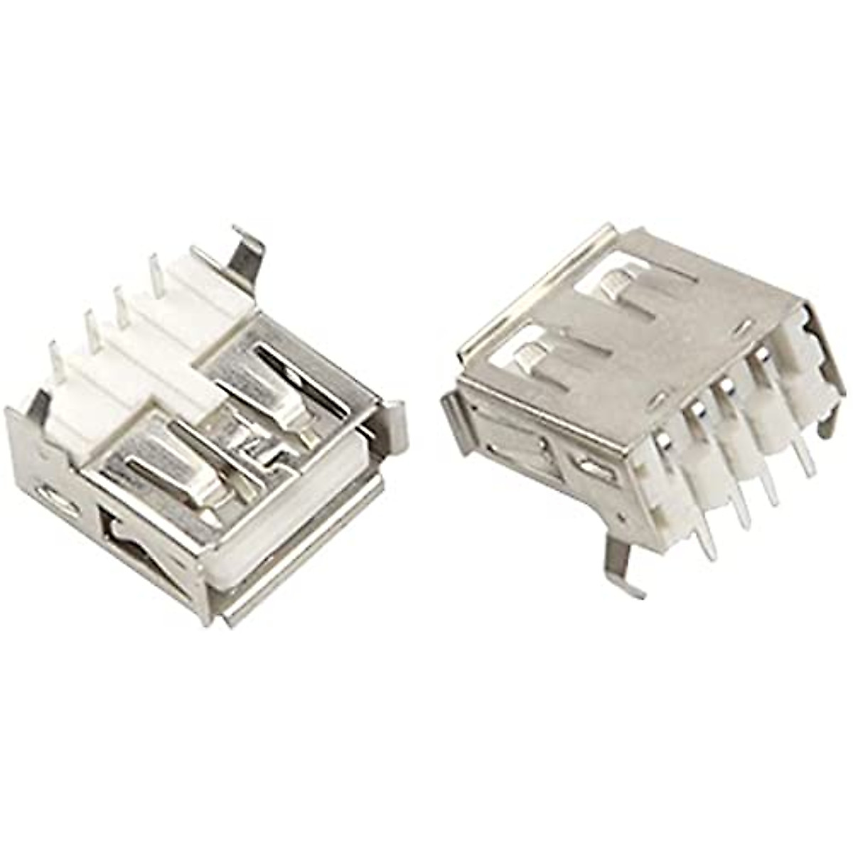 SINHANKER 110PCS USB Type A Standard Port Female Solder Right Angle 4Pin Plug Soldering Jacks Connector