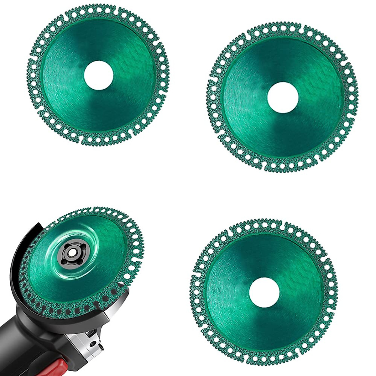 3 PCS Indestructible Disc for Grinder, Indestructible Cutting Disc, Indestructible Disc for Angle Grinder, 4 Inch Diamond Ultra-Thin Cutting Saw Blade for Ceramic Tile Glass Metal Wood Cutting