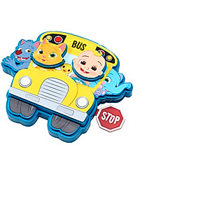 DECOPAC DecoSet CoComelon Ready for Adventure! Cake Topper, 4 Piece Cake Decoration Set With JoJo, Kittens, Wally, and Ello Puzzle Jigsaw (27978)