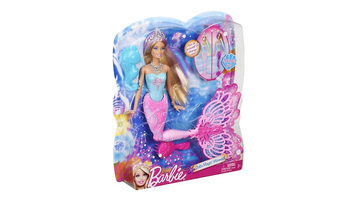 Transform with Barbie Color Magic Mermaid Doll