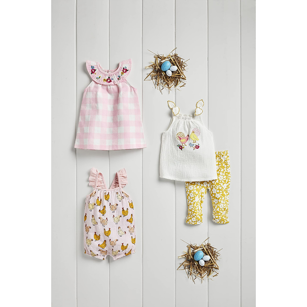 Mud Pie baby girls Ruffle Sleeves Mud Pie Smocked Dress Gingham 3 Toddler, Gingham, Size 3T US