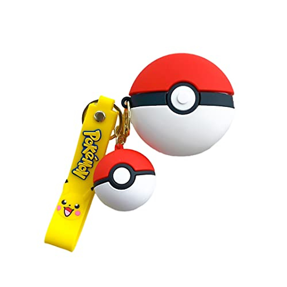 Cute Airpod Pro 2 Case, Funny 3D Cartoon Key Chain Case, Soft PVC Full Protection Shockproof Charging Case Cover Compatible with for 2019 Airpod Pro, 2022 Airpod Pro 2. (Pro 2 Pendant Ball)