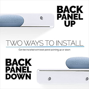 BRAINWAVZ 2-Pack 10” Corner Floating Shelf for Speakers, Books, Decor, Plants, Cameras, Photos, Kitchen, Bathroom, Routers & More Universal Small Holder Acrylic Wall Shelves (White)