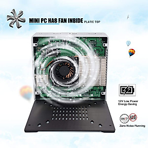 WEIDIAN i7 Mini PC 10th Gen Intel Core i7-10510U, 16GB RAM, 512GB SSD, Windows 11, Dual Display Type-C, Gigabit Ethernet, M.2 SSD, 4K HDMI Output