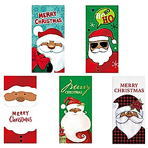 Iconikal Christmas Money Gift Card Holders With Envelopes, African American Black Santa, 30-Count