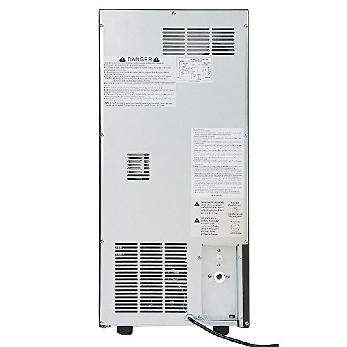 DUURA DI50 60Lb Premium Energy Star Clear Ice Cube Maker Machine for Built-in Undercounter or Freestanding Household Residential or Commercial Use, 15 Inch Wide, Silver