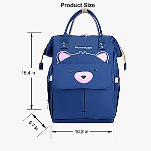 Diaper Bag Backpack,Travel Backpack for Mom & Dad Maternity Diaper Bag with Insulated Pockets,Multifunction Travel Waterproof Diaper Bag Large Capacity for Travel/Work/Camping/Parks(Blue)