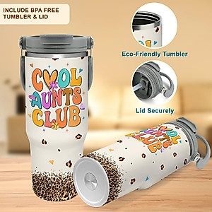 TAMUNBEE Aunt Gifts from Niece, Nephew - Birthday, Mothers Day, Thanksgiving, Christmas Gifts for Auntie - Best Aunt Ever Gifts Ideas - 30oz Tumbler With Handle