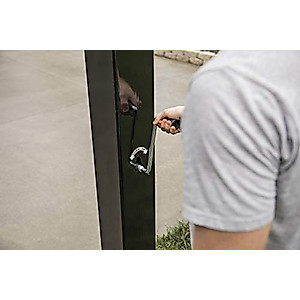 Goalsetter All-American In Ground Adjustable Basketball System with 60-Inch Acrylic Backboard and Single Static Rim, Black (SS45560A1)