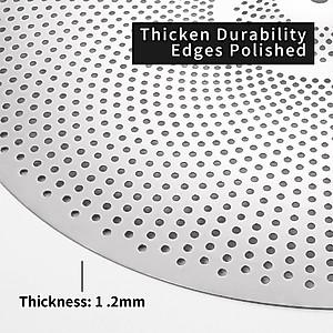 Low Volume Cymbal Pack Silver Mute Cymbal 14"/16"/18"/20" 5 Pieces Drum Cymbal Set