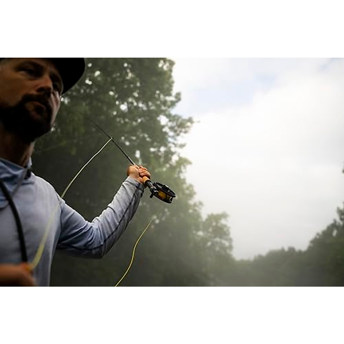 Greys Lance 9' 5wt Fly Fishing Rod, 4-Piece Intermediate Modulus Carbon Blank, Anodised Alloy Reel Seat, AAA Cork Handle