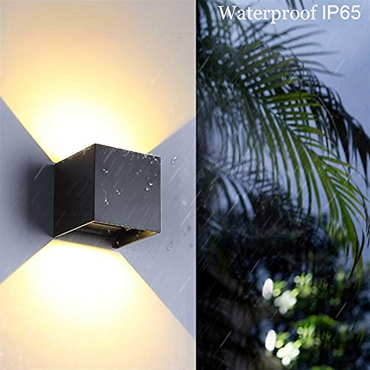 TAIYH Modern LED Light Wall Lamp - Wall Washer 12V LED Modern Wall Light, Adjustable Beam Angle Design, IP65 Waterproof LED Outdoor/Indoor Wall Light, for Hallway Living Room,Warm Light