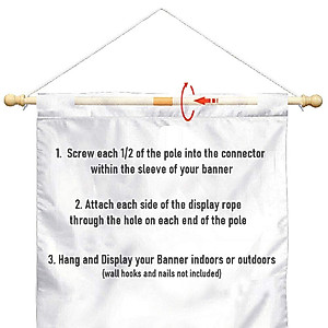 Cal Berkeley Golden Bears Cal Logo Banner with Hanging Pole