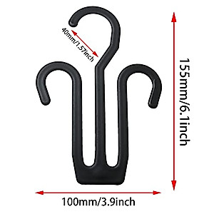 Shoe Hanger CSNSD 12PCS Black Plastic Shoe Display Hooks Shoes Drying Racks Slipper Hook Shoe Rack