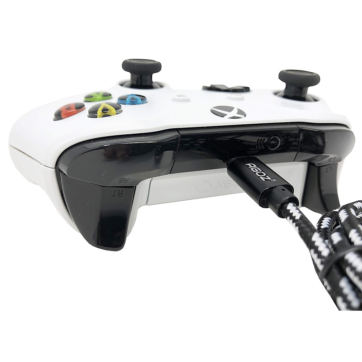 AGOZ PS4 Micro USB Charger Cable, Braided Heavy Duty Micro USB Fast Charger Cable Charging Cord for Sony PlayStation 4 Slim PS4 Dualshock 4 Controller and Xbox One Controller (4ft)