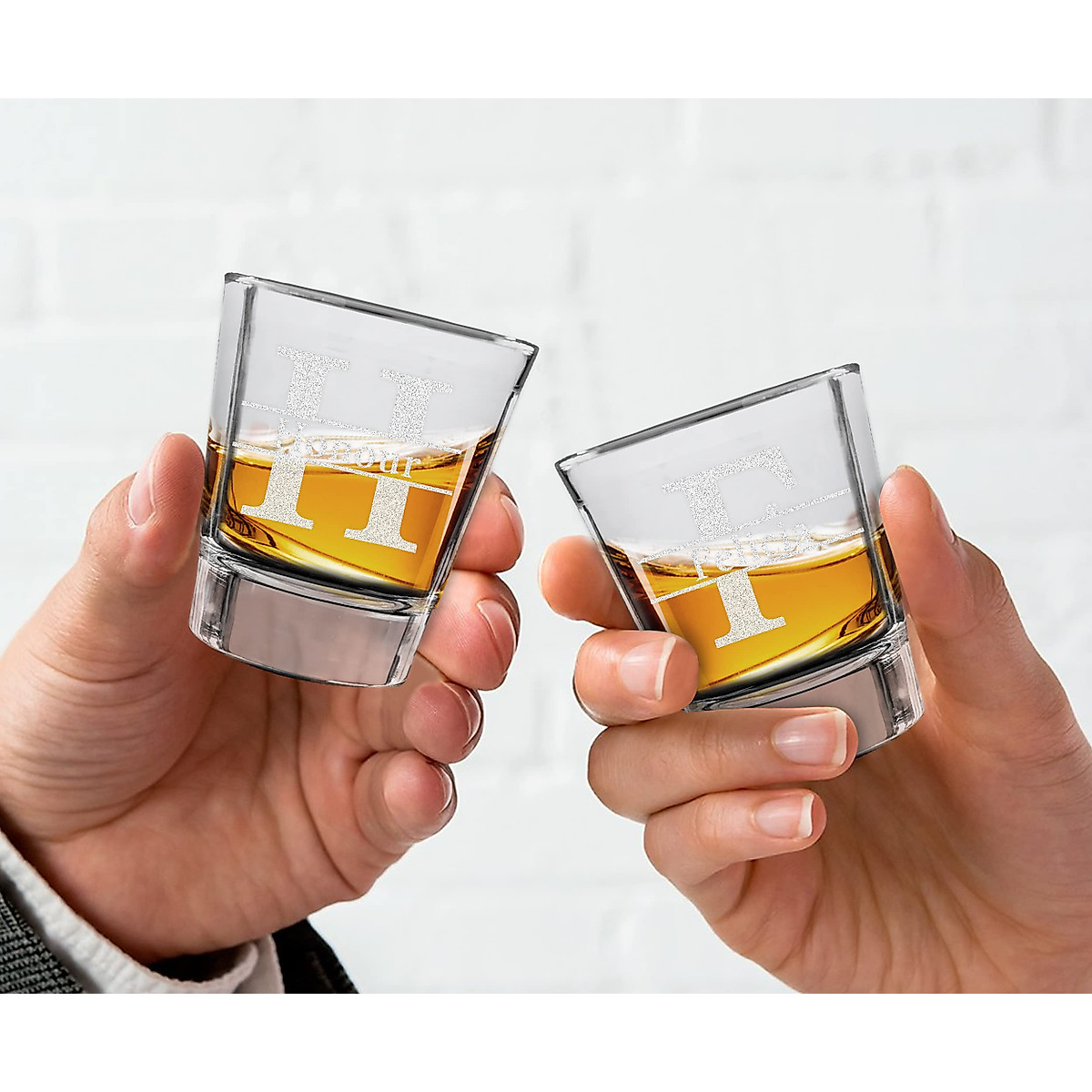 Personalized Shot Glass 1.5 oz Custom Shot Glass with Name and Monogram Whiskey Tequila Liqueur Heavy Base Mini Glass for Drinkware Decoration Gift