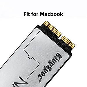 KingSpec 1TB NVMe SSD for MacBook, Ultra-Slim M.2 PCIe Gen3x4 Internal Solid State Drive with 3D NAND Flash, Compatible with MacBook Air 2013-2017 / MacBook Pro (Retina) 2013-2017 / iMac/Mac