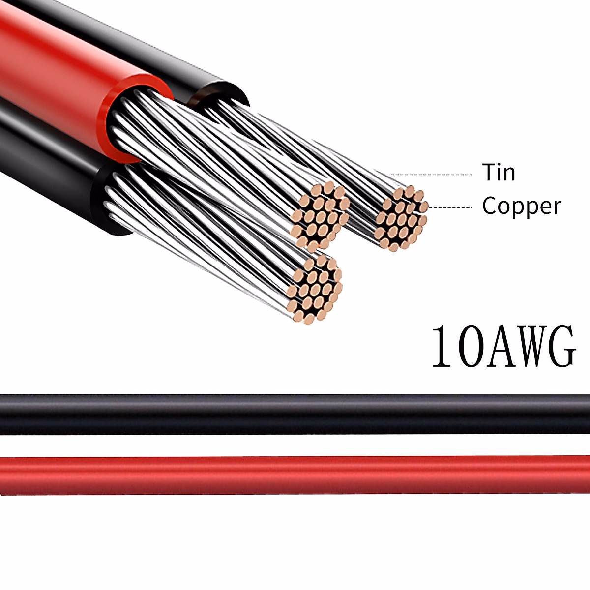 ZkeeShop 10AWG XT90 to Solar Connector Cable Extension Cable Compatible for Portable Power Station Solar Generator 4.92FT (XT90 Female)