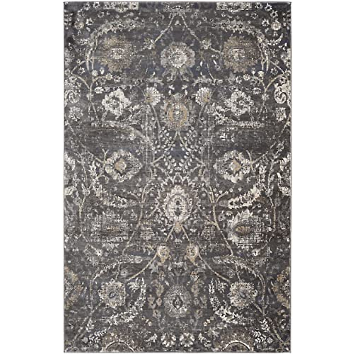 Mark&Day Area Rugs, 5x7 Avellino Traditional Black Area Rug, Black Beige Carpet for Living Room, Bedroom or Kitchen (5'3" x 7'3")