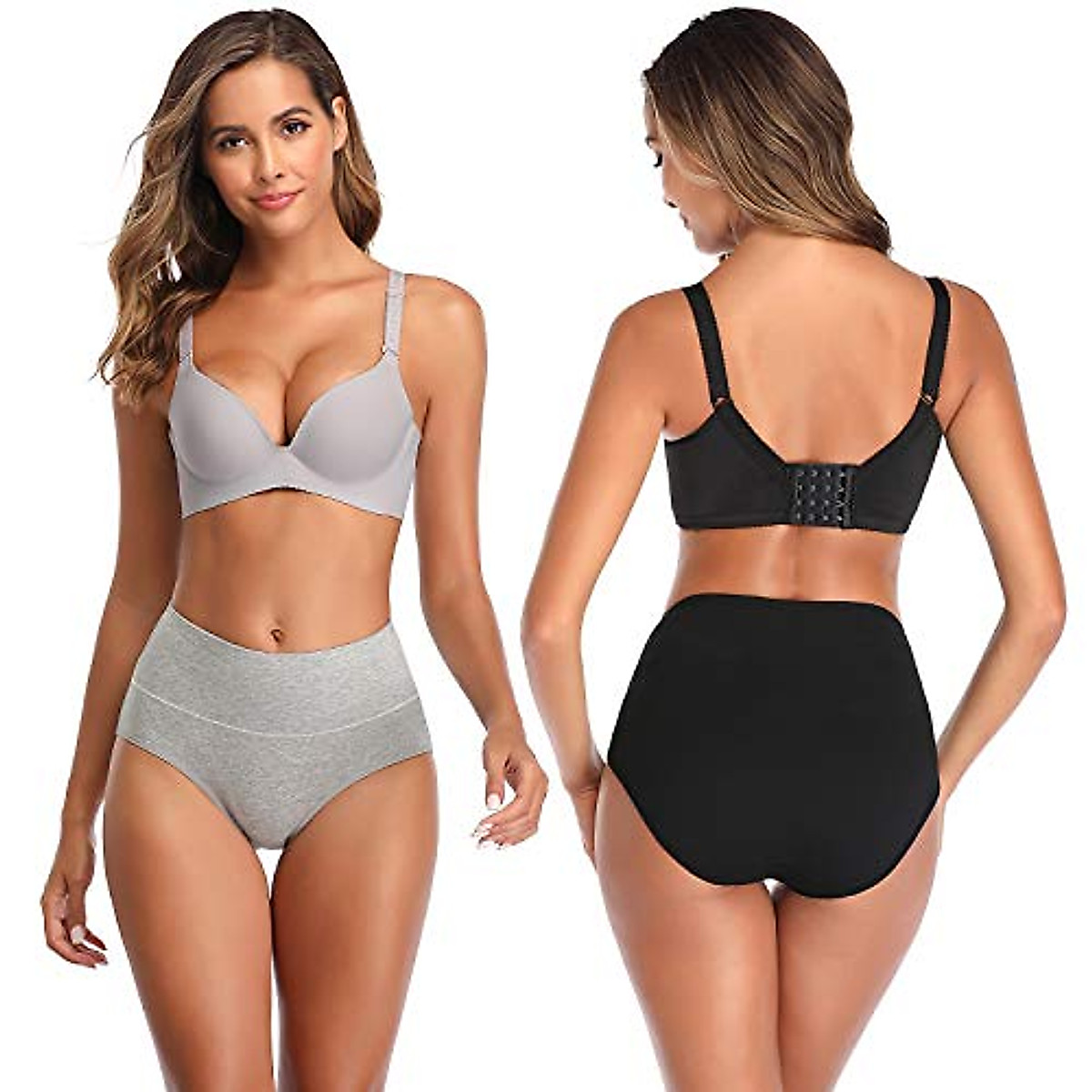 UMMISS Women's Cotton Underwear,Soft Underwear Women Briefs,Ladies Comfort Breathable Underpants Panties XL 10 Pack