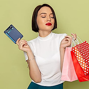 Fashionable Purple Leather Wallet | RFID Blocking | Handy | Compact | Multiple Gift Card Slots | Unisex Wallet