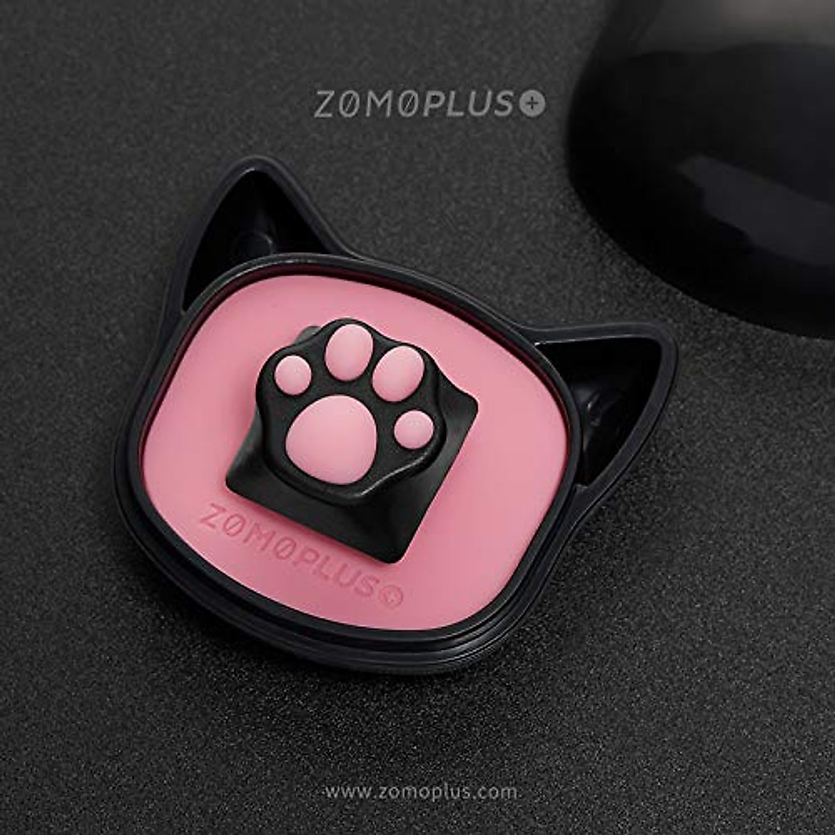 Custom Gaming Keycaps Machinery Keyboard keycaps Cat paw Shape ABS Base for ESC Key, Cat Claw for Cute Keyboard (Black/Pink)