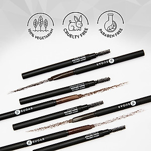 Sugar Cosmetics Arch Arrival Brow Definer02 Taupe Tom (Grey Brown) Long-Lasting, 12hr coverage, built-in spoolie