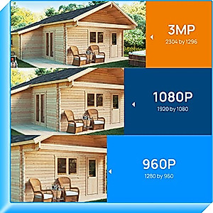 Hiseeu Security Camera Battery, 2K Wireless Security Camera Outdoor Indoor for Home Surveillance, Color Night Vision, Siren, 2-Way Audio, AI Motion Detection, CloudEdge App