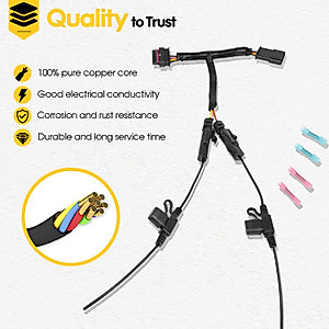 Upgraded 97109-0925 Daytime Running Light DRL Adapter Wiring Harness Fits for Jeep Wrangler JL & Gladiator JT 2018-2023…