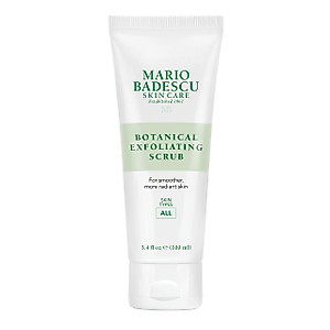 Mario Badescu Botanical Exfoliating Scrub for All Skin Types, Face Scrub with Ivory Palm Seeds & Green Tea Extract, Gentle Exfoliating Face Wash, 3.4 Fl Oz