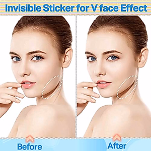 Face Lift Tape Invisible,Face Tape,Facelift Tape Neck Lift Tape Face Lifting Tape Face Lifter Tape Instant Makeup Face for Jowls Double Chin 100pcs…